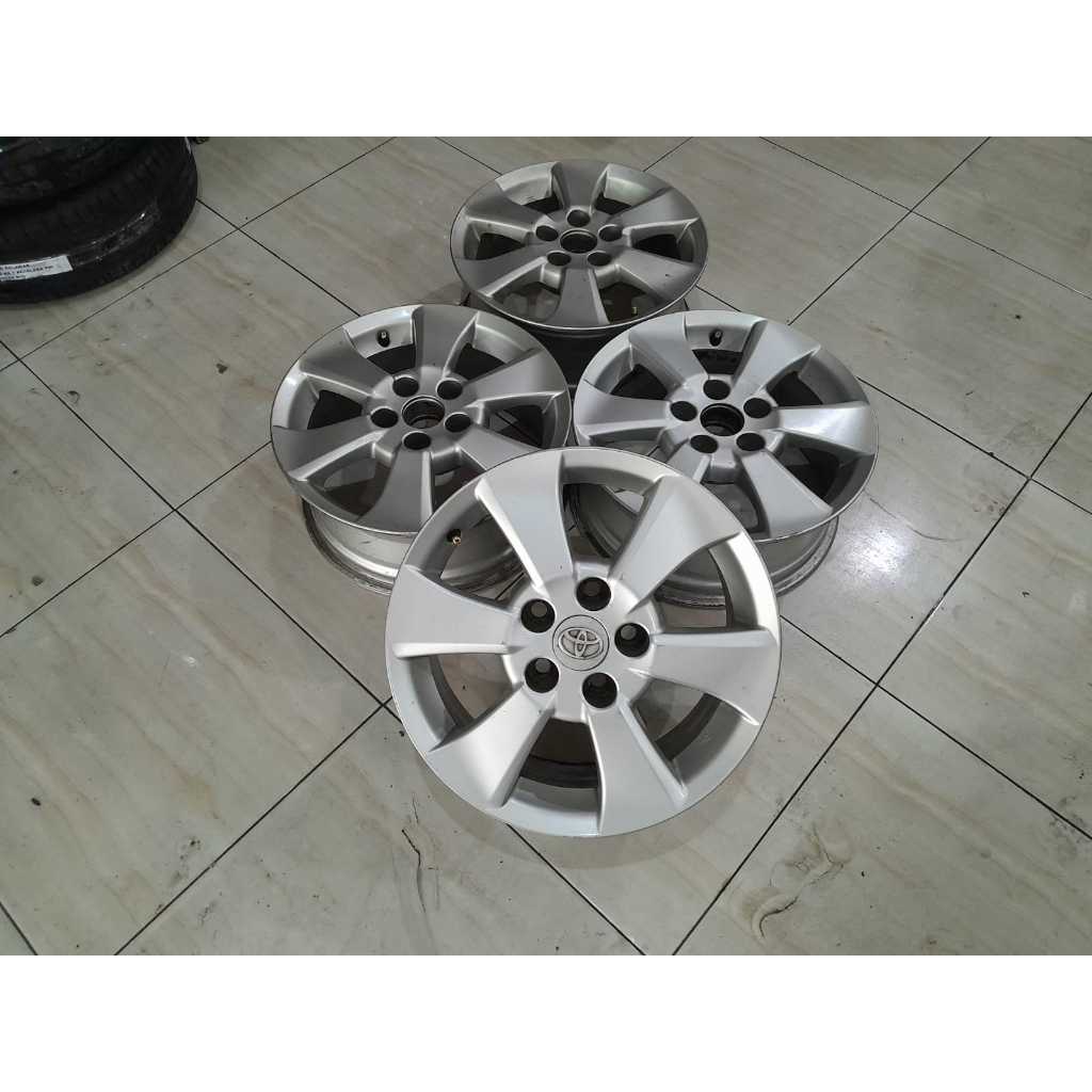 Jual velg seken murah copotan mobil alphard r16 pcd 5x114 masuk ke granmax inova voxy alphard ...