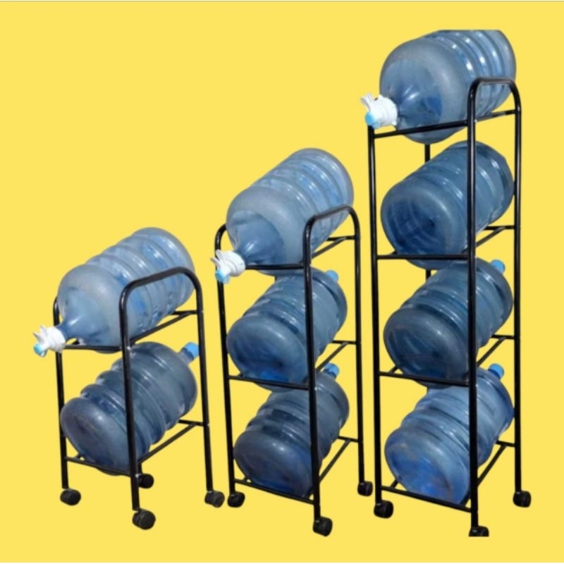Jual Rak Galon murah roda+kran/rak miring/rak dispenser/rak galon ...