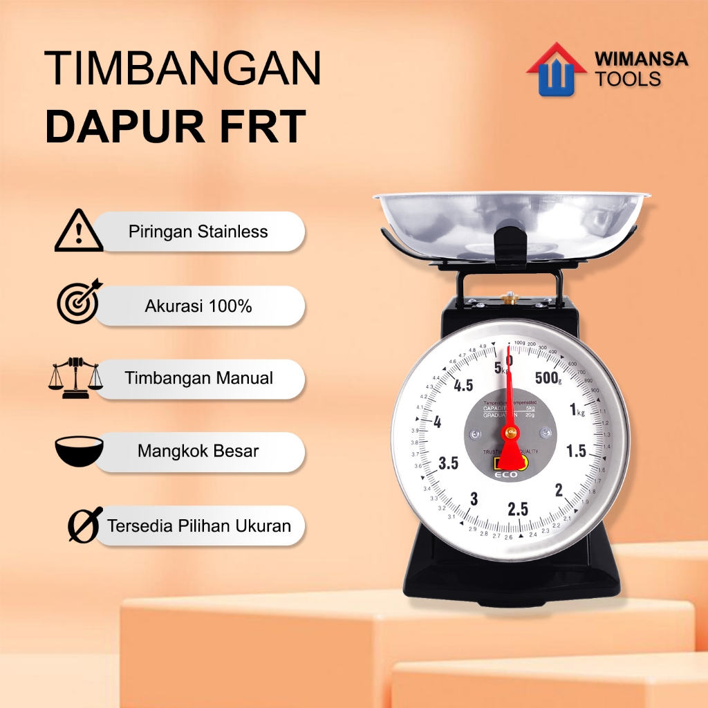 Jual WMS-TIMBANGAN DUDUK FRT KAPASITAS 5 KG - TIMBANGAN MANUAL | Shopee ...
