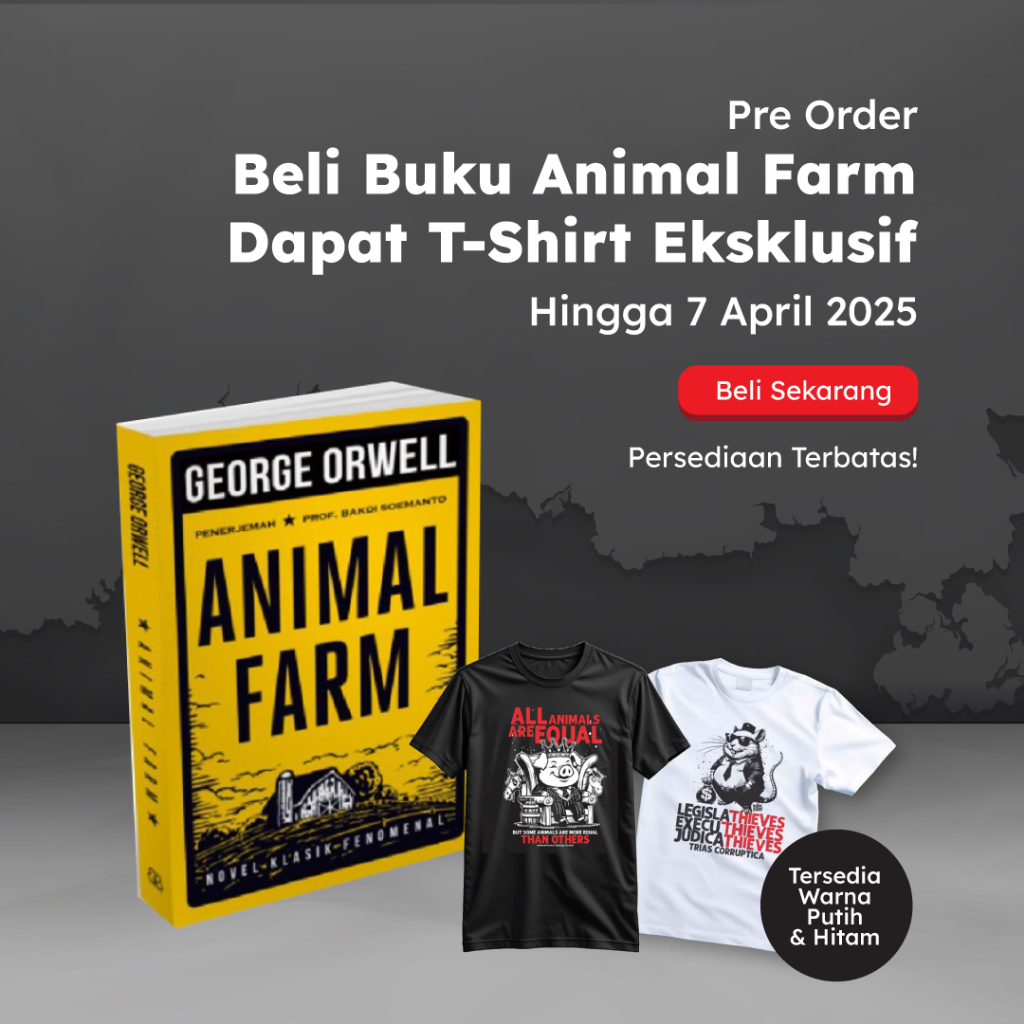 Jual [Bentang] PRE-ORDER | PROMO BUNDLING BUKU ANIMAL FARM + 1 T-SHIRT ...