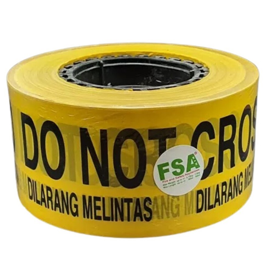 Jual Barricade Line /Safety Line DO NOT CROSS/ Police Line 3 inch x 300 ...
