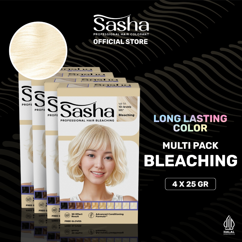 Jual Bundle Multipack Sasha Hair Bleaching (4pcs) | Shopee Indonesia