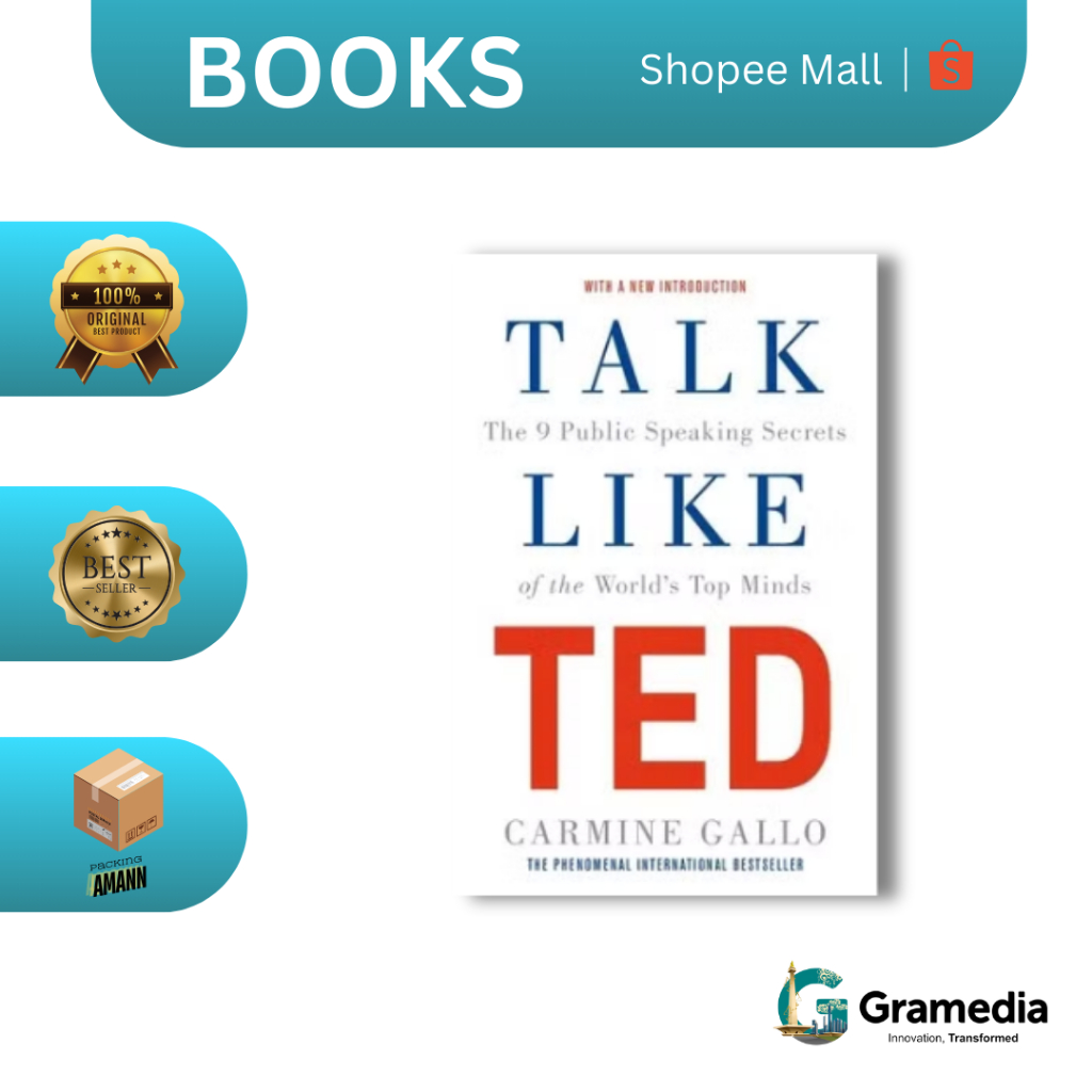 Jual Gramedia MKG - Buku Import - Talk Like TED: The 9 Public Speaking Secrets of the World's ...