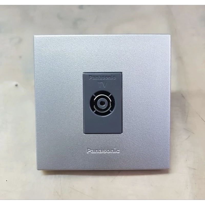 Jual Panasonic Stop Kontak / Socket Outlet TV / Antena Silver Style E ...