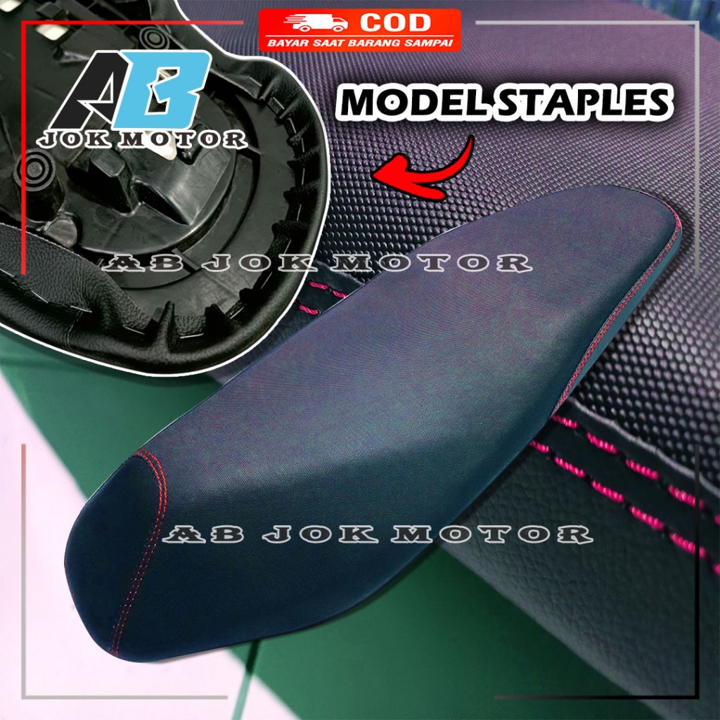 Jual COVER / KULIT JOK MOTOR AMPLAS POLOS STAPLES JAHIT WARNA-VARIO ...