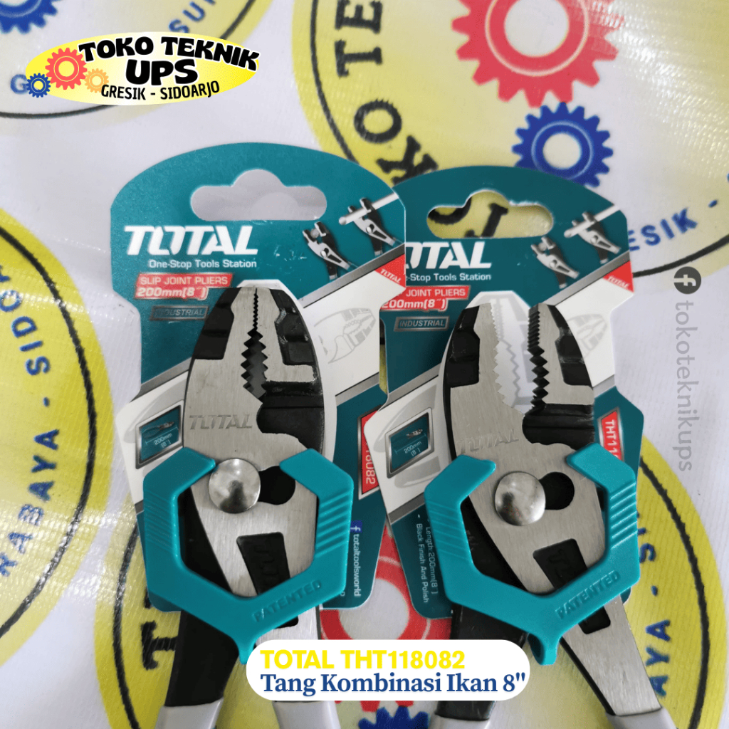 Jual TOTAL THT118082 SLIP JOINT PLIER TANG KOMBINASI IKAN 8" 200MM ...