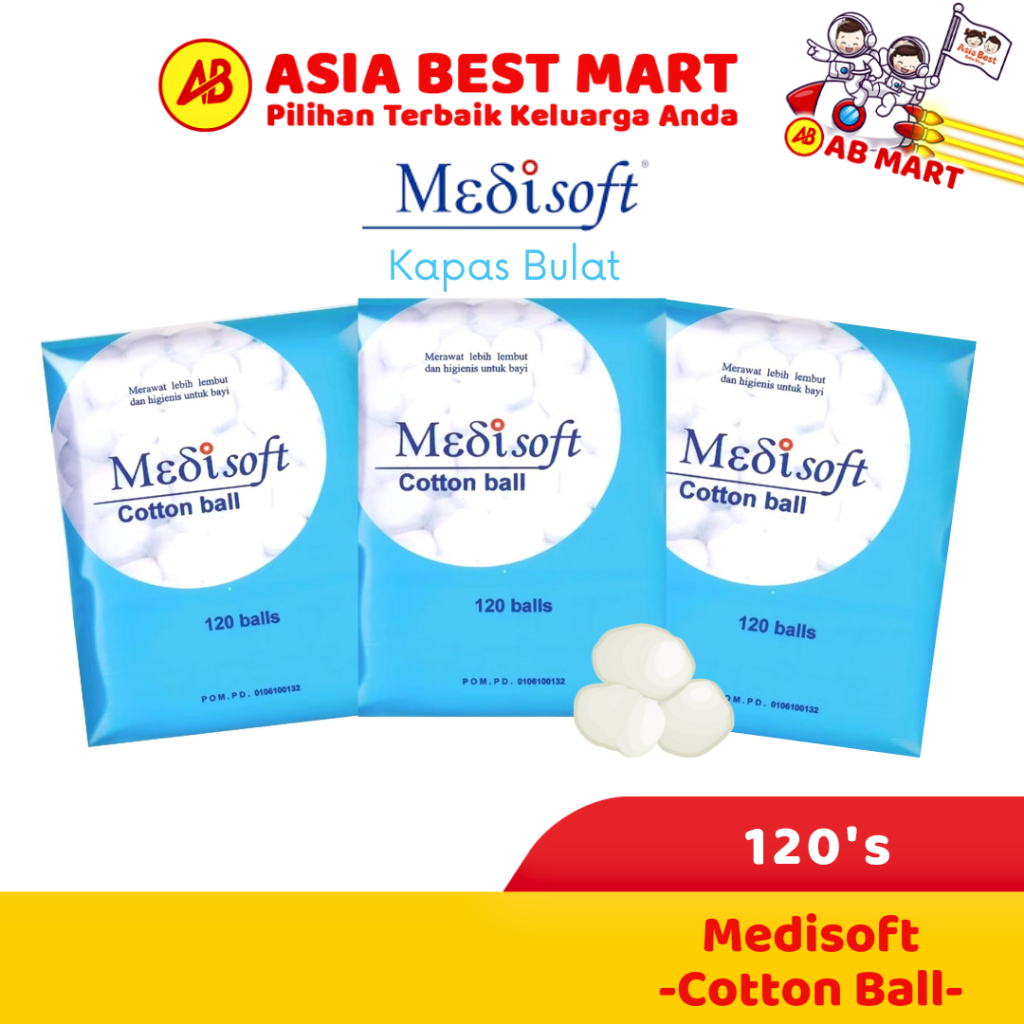 Jual Medisoft Cotton Ball 120 Pcs | Kapas Bola Lembut | Kapas Bayi ...