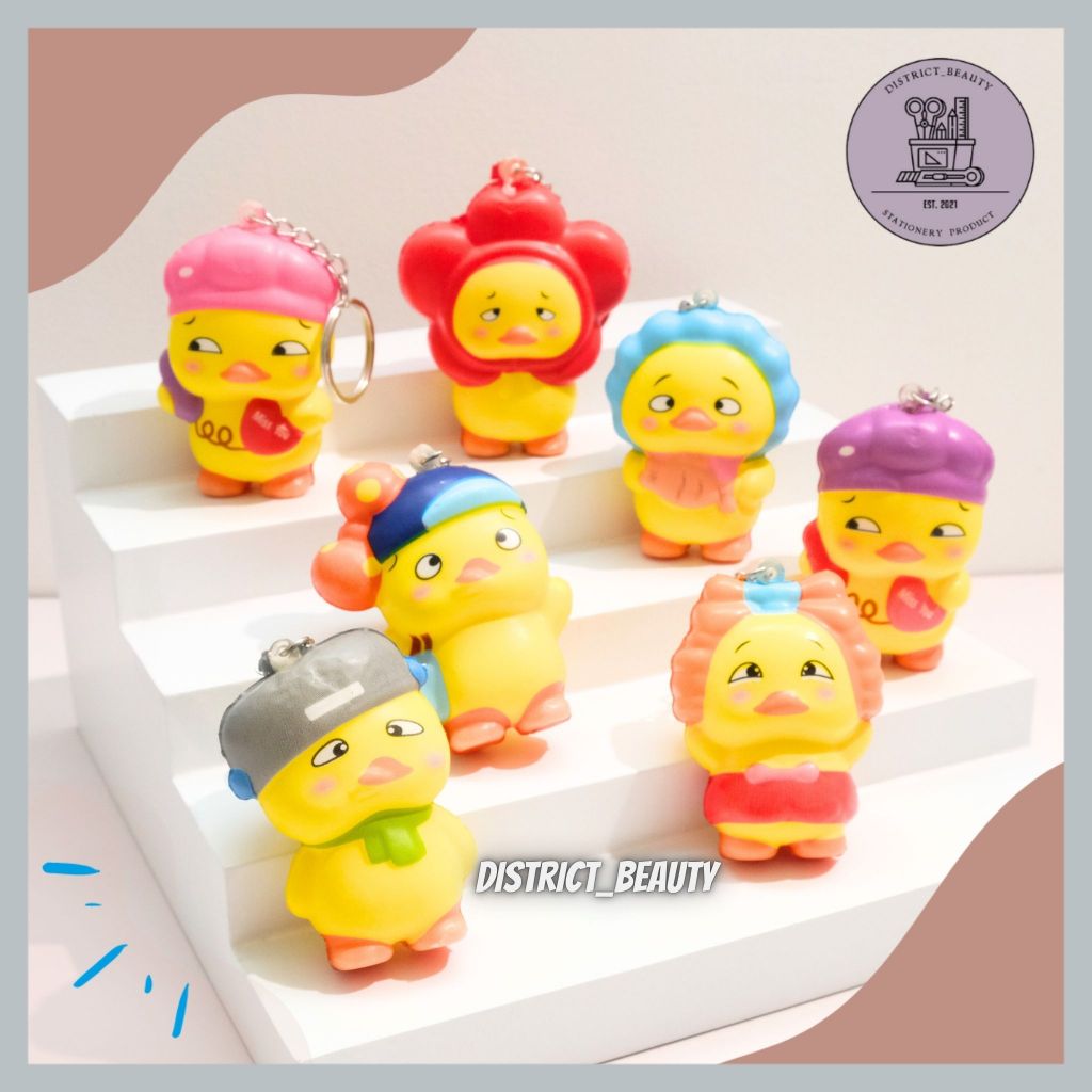 Jual SQUISHY UPSET DUCK GANCI GANTUNGAN KUNCI KEYCHAIN KEYRING SQUICHY ...