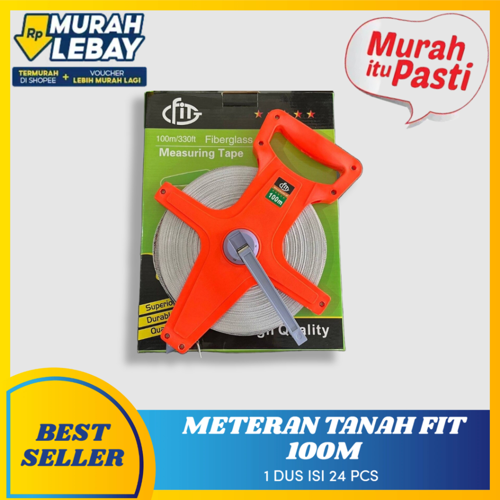 Jual [FIT] METERAN TANAH TANAM TANCAP GULUNG 100 METER | ROL BESAR ...
