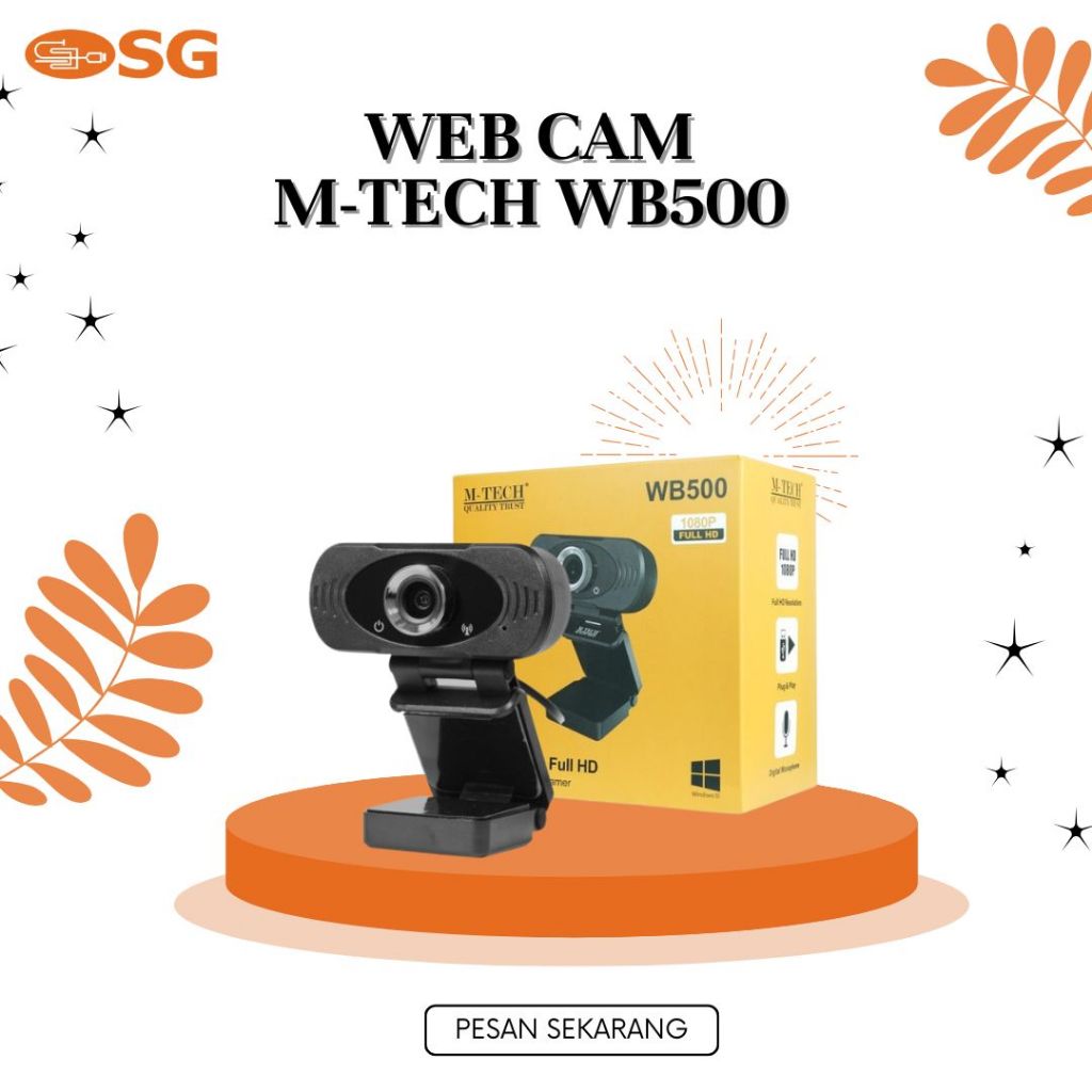 Jual WEB CAM M-TECH WB500 // Web Camera // Camera Komputer // Kamera Laptop | Shopee Indonesia