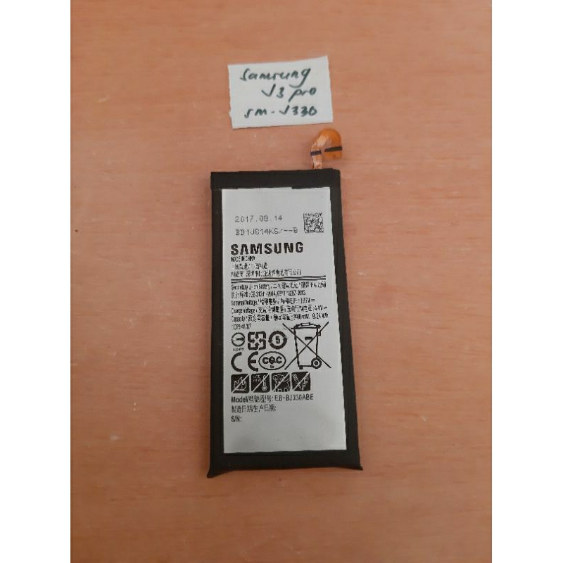 Jual Baterai Batre Batu ori Hp Samsung J3 Pro Original Copotan | Shopee Indonesia