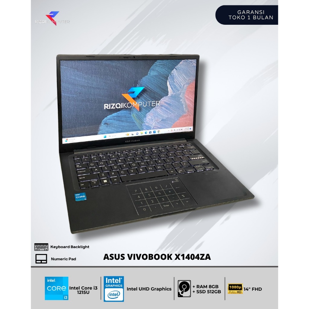 Jual Asus VivoBook X1404ZA Intel Core i3-1215U Ram 8GB SSD 512GB bgh | Shopee Indonesia