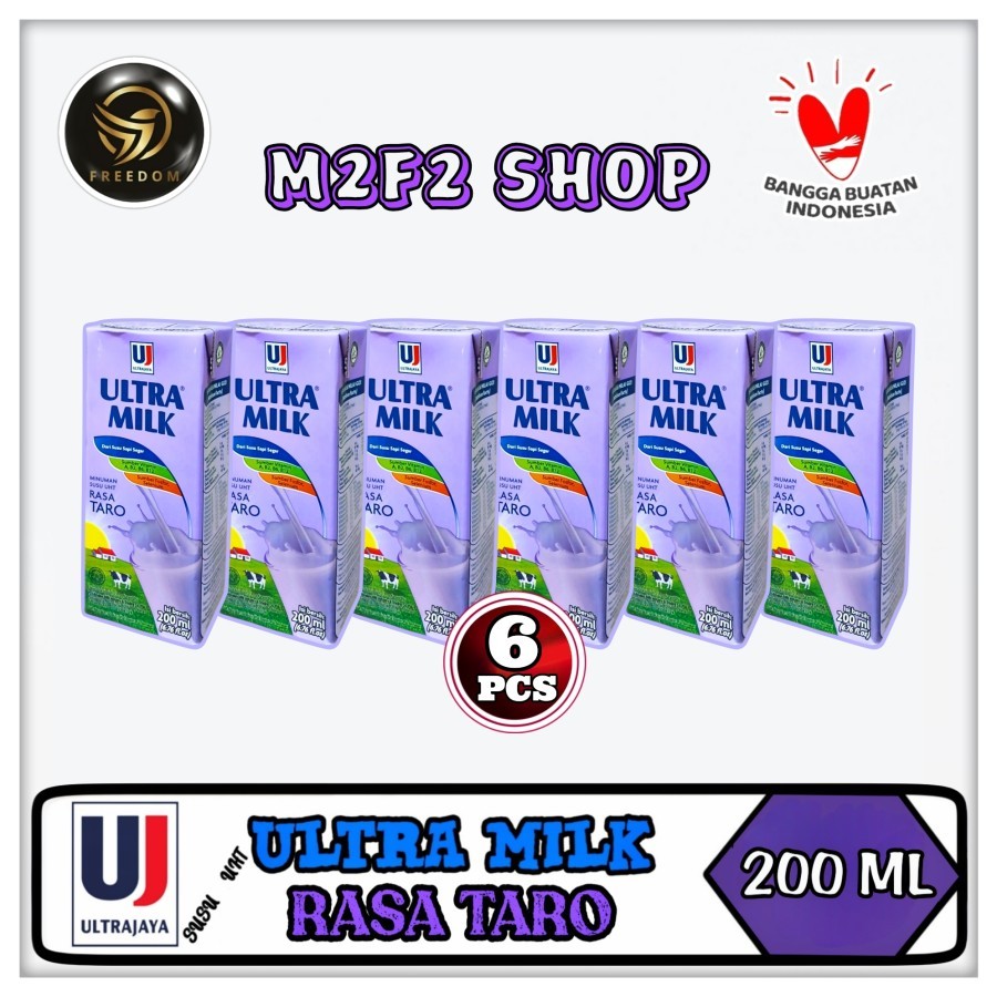 Jual Susu Ultra Milk Rasa Taro Kotak UHT - 200 ml (Kemasan 6 Pcs ...