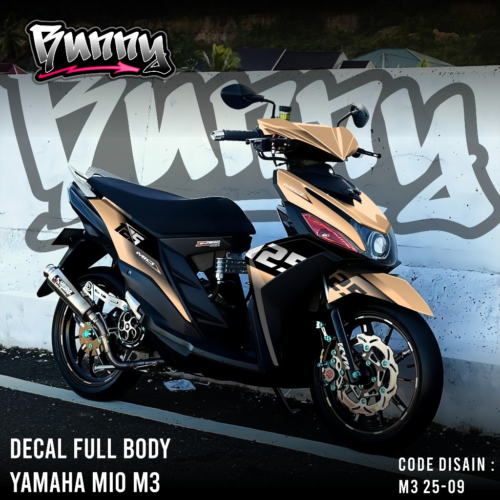 Jual (COD) Sticker Decal Yamaha MIO M3 125 FullBody Stiker Dekal Yamaha ...