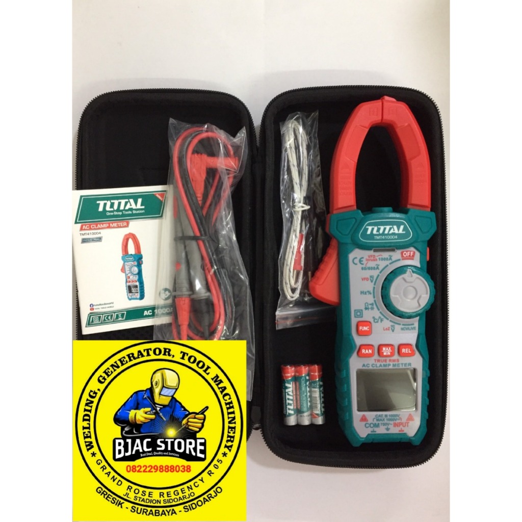 Jual Digital AC Clamp Meter tang ampere 600A TOTAL | Shopee Indonesia