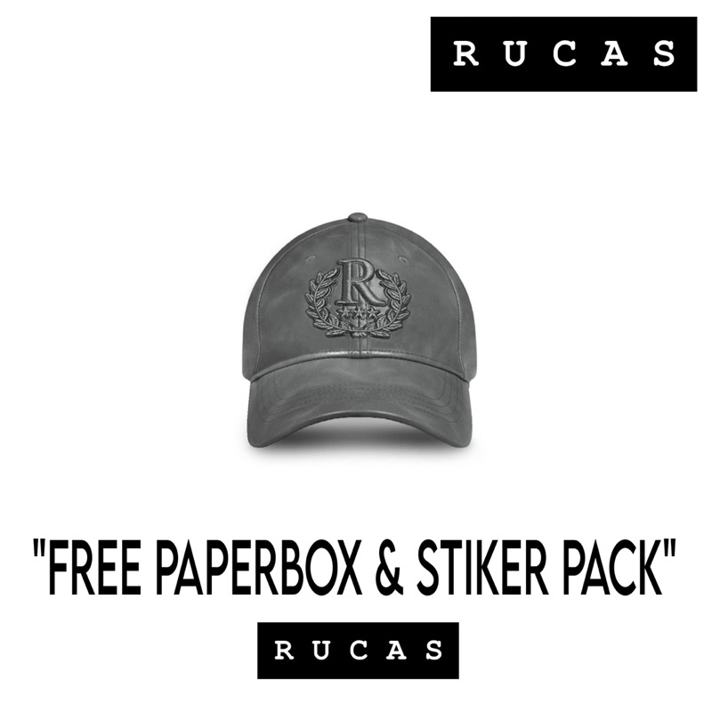 Jual [ORIGINAL] RUCAS “CROWN” Grey Leather CAP | Shopee Indonesia