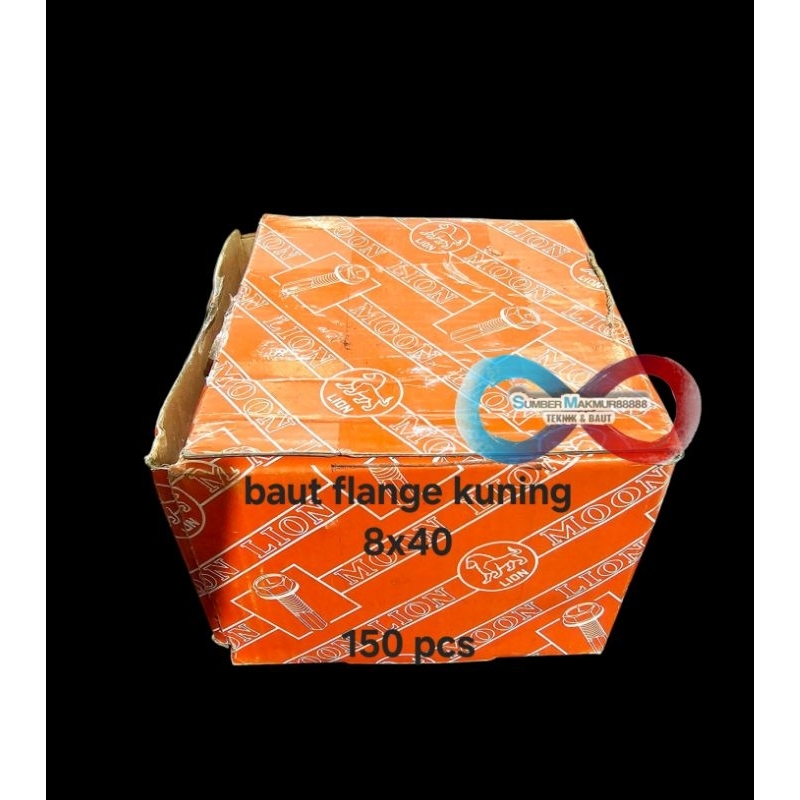 Jual Box - baut flange kuning 8x40 baut topi per 130 pcs | Shopee Indonesia