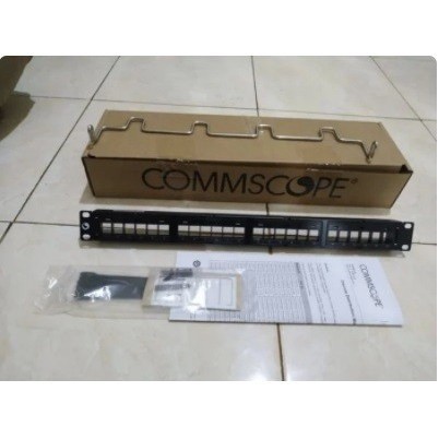 Jual AMP commscope blank Panel 24 port Cat.5 / cat.6 ORI | Shopee Indonesia