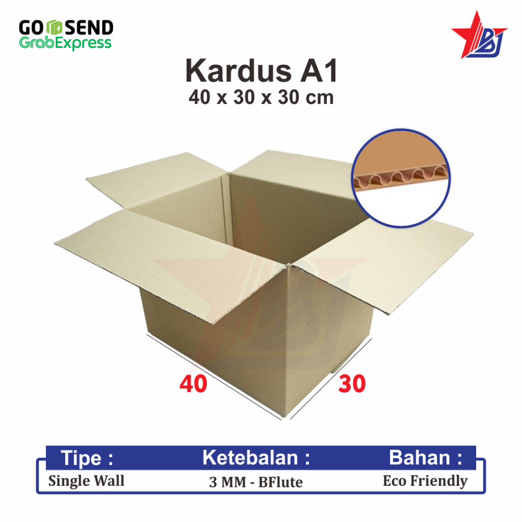 Jual Kardus Box Karton Packing Polos Ukuran 40x30x30 | Shopee Indonesia