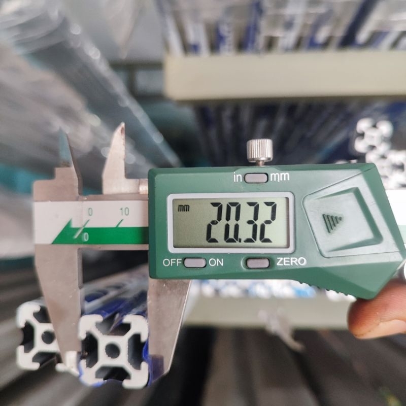 Jual profile aluminium T-slot 2020 x 6meter profil almunium 20x20 6 ...