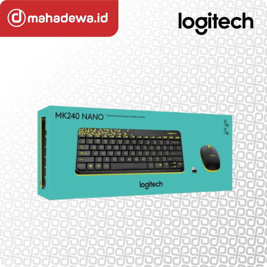 Jual Logitech MK240 wireless | Combo Mouse & Keyboard | Shopee Indonesia