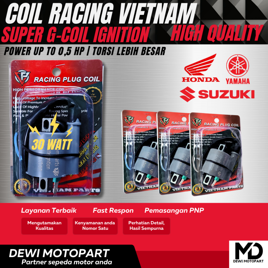 Jual COIL RACING CARBURATOR INJECTION UNIVERSAL COIL RACING VARIO BEAT ...
