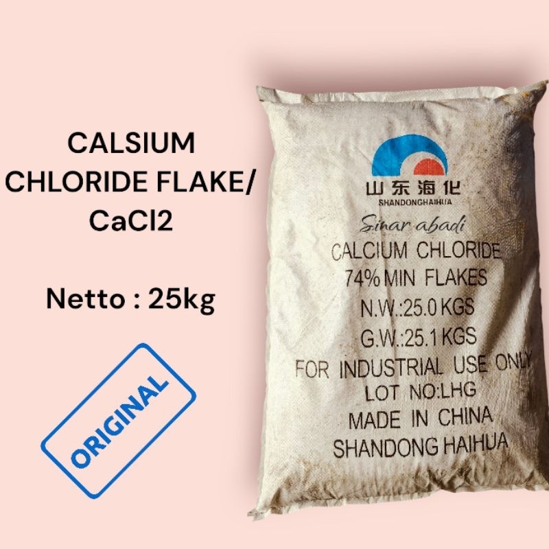 Jual CALSIUM CHLORIDE FLAKE/CaCl2 @25 kg | Shopee Indonesia