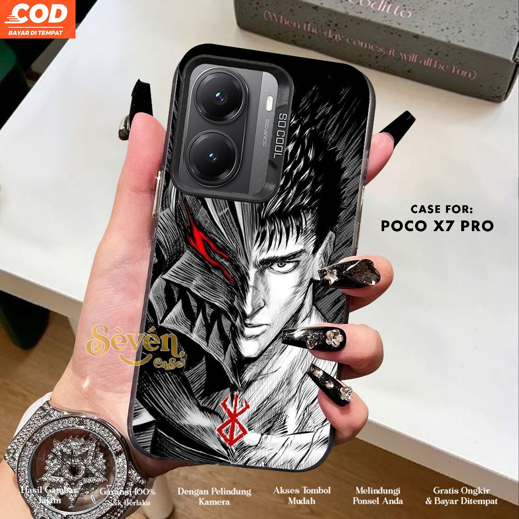 Jual CASE POCO X7 PRO HOLOGRAM PREMIUM MATTE - Motif BERSERK - Softcase ...