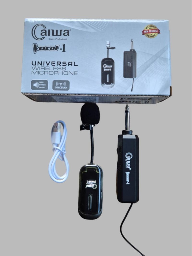 Jual CAIWA BD-1 VOCAL-1 MIKROFON MIC CLIP ON WIRELESS UHF MIC IMAM ...