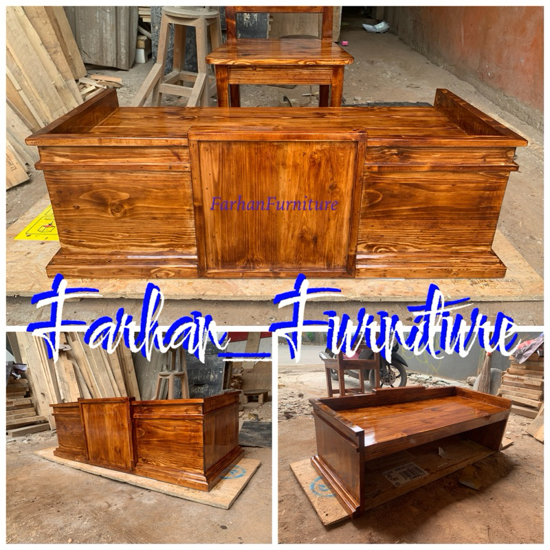 Jual Meja Mimbar Full kayu jatibelanda | Shopee Indonesia