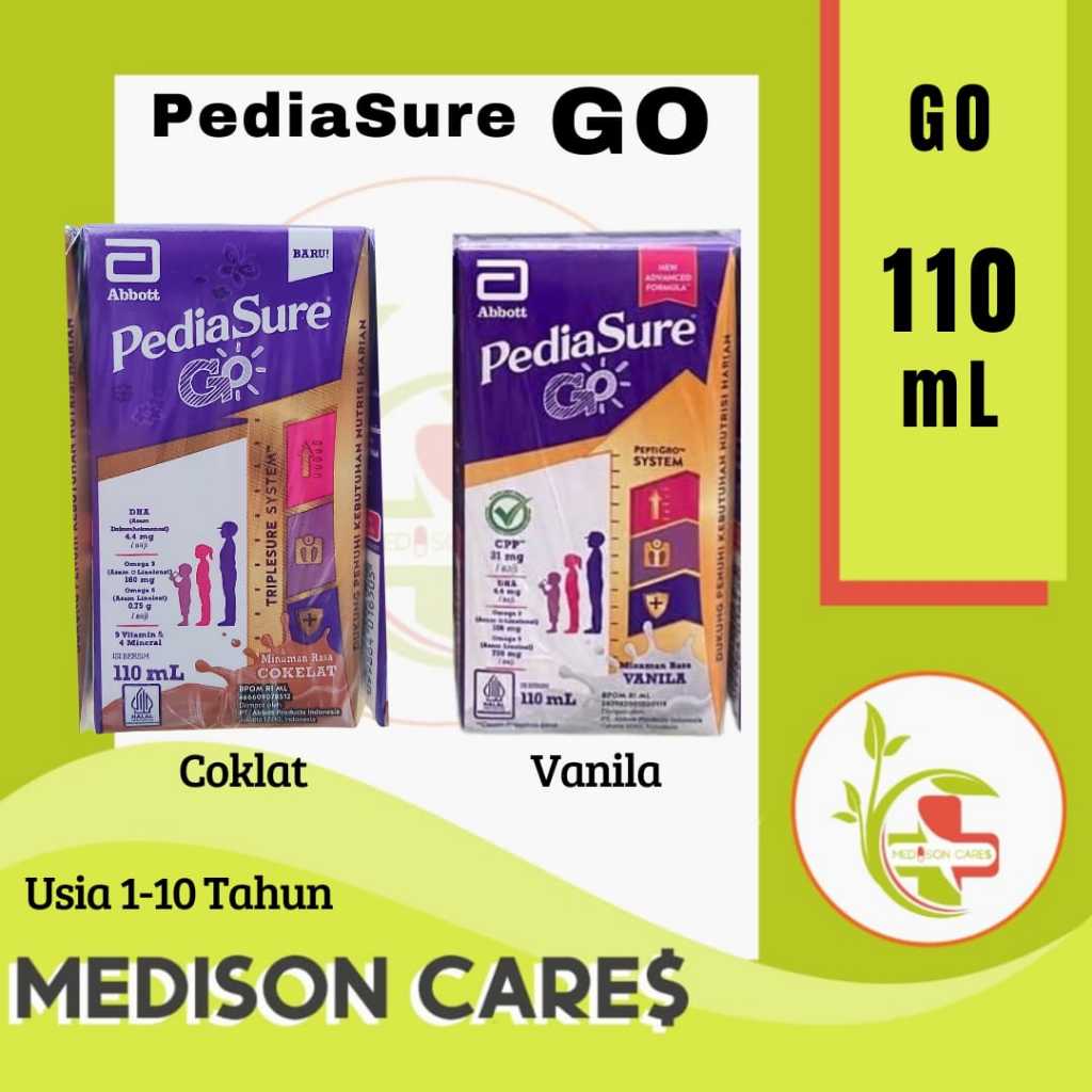 Jual pediasure go susu anak | kotak 110 ml | Shopee Indonesia
