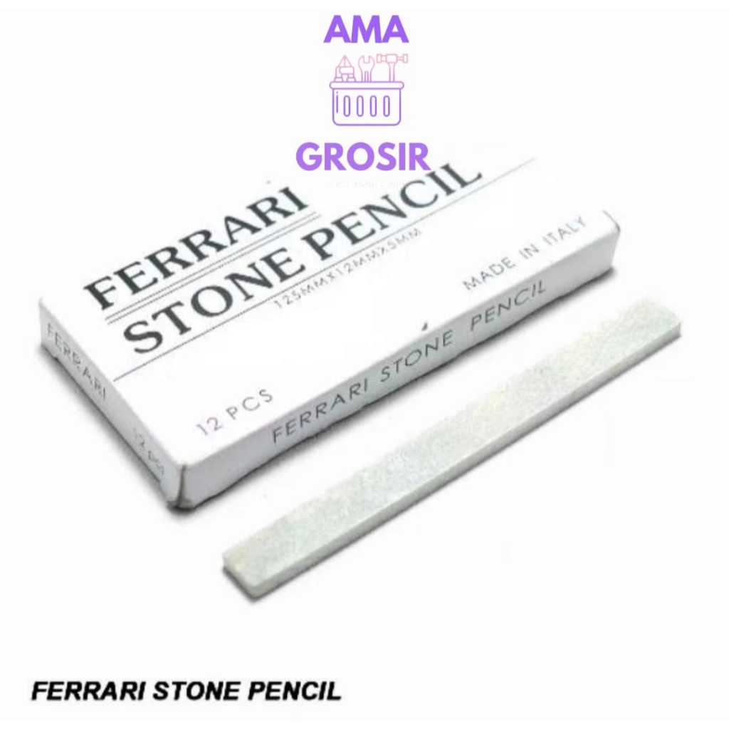 Jual 12 PCS (1 PACK) KAPUR BESI FERARI // KAPUR BESI FERARI // FERARI STONE PENCIL // KAPUR BESI ...
