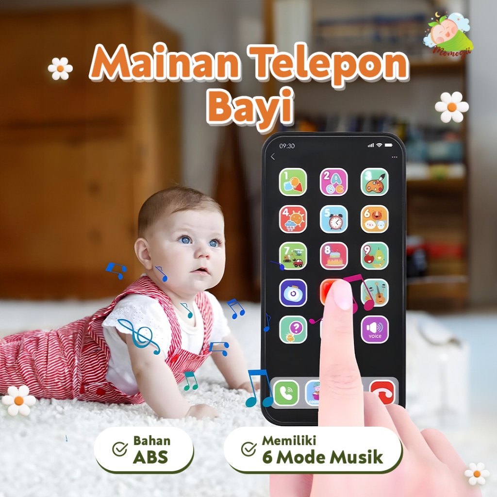Jual MOMOGII Mainan HP Musik Telepon Handphone Telfon Anak Bayi Bunyi ...