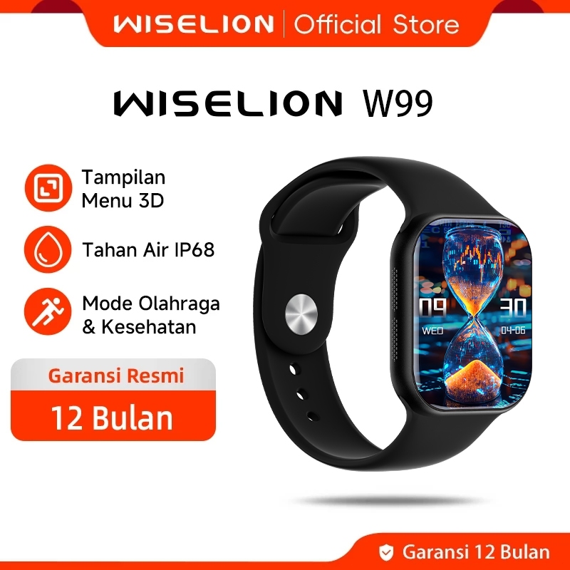 Jual 【2025 NEW】Wiselion Smartwatch W99 Jam Tangan Olahraga Pintar Jam ...