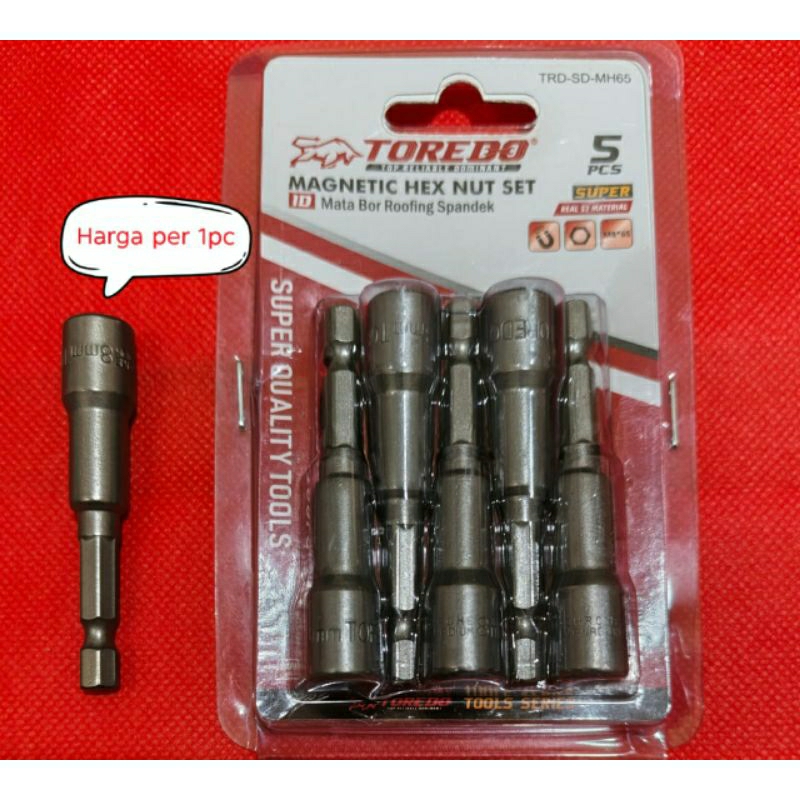 Jual MATA BOR ( HARGA PER 1 PCS BUKAN 1 PACK ) SOK ROOFING MAGNET 8 x 65 Mm 8 x 45mm SOCK BAUT ...