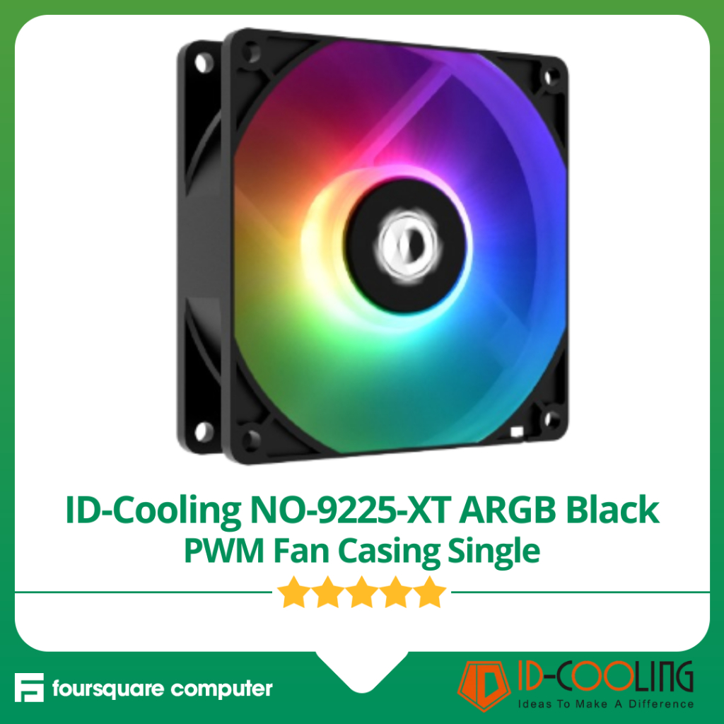 Jual ID-Cooling NO-9225-XT-ARGB Black Fan Casing PWM Fan Casing Single ...