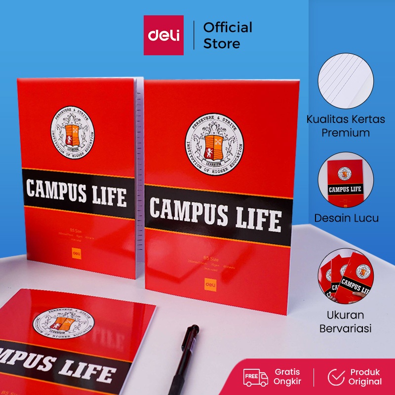 Jual Deli Buku Tulis Campus Buku Tulis Sekolah 38/42/58 Lembar Notebook ...