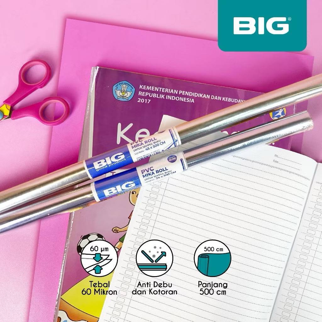 Jual Plastik Sampul Glossy Mika BIG Gulung | 60 mikron | Ukuran 34 cm ...