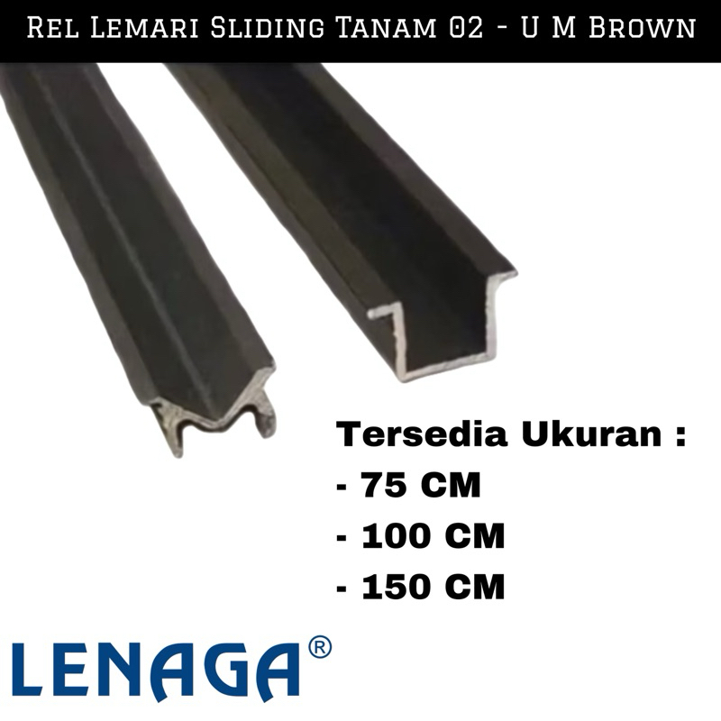 Jual Rel Lemari Sliding Geser U & M SD - 3141 Lenaga | Rel Alumunium ...