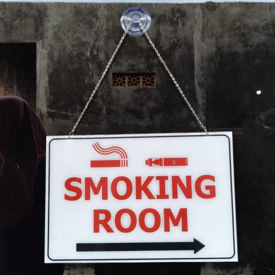 Jual PAPAN AKRILIK, PAPAN INFORMASI - SMOOKING ROOM, AKRILIK CUSTOM, FREE DESAIN ( A 556 ...