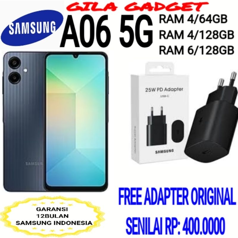 Jual SAMSUNG GALAXY A06 4G & A06 5G [4GB+64GB] [4GB+128GB] GARANSI ...