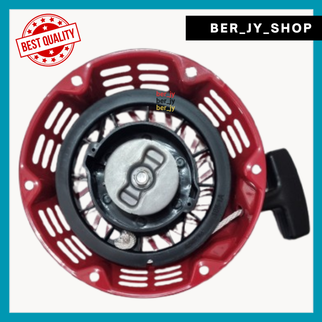 Jual GX160 BLACK - Recoil Stater Recoil Starter kap stater Tarikan Engkol Mesin MODEL PLAT BESI ...