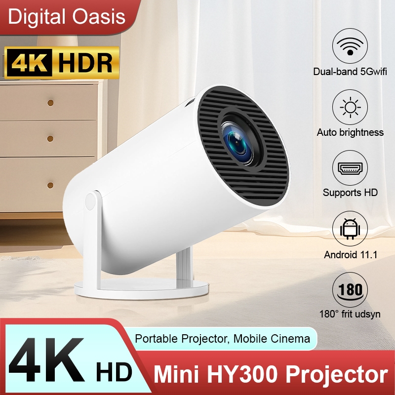 Jual Digital Oasis HY300 Proyektor Smart 4K Android 12.0 Bluetooth 5.0 ...
