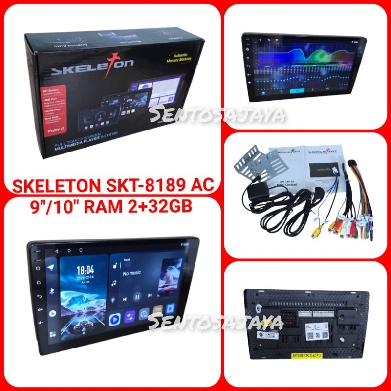 Jual Head Unit Android 10 Inch SKELETON SKT-8189 RAM 2/32GB | Shopee Indonesia