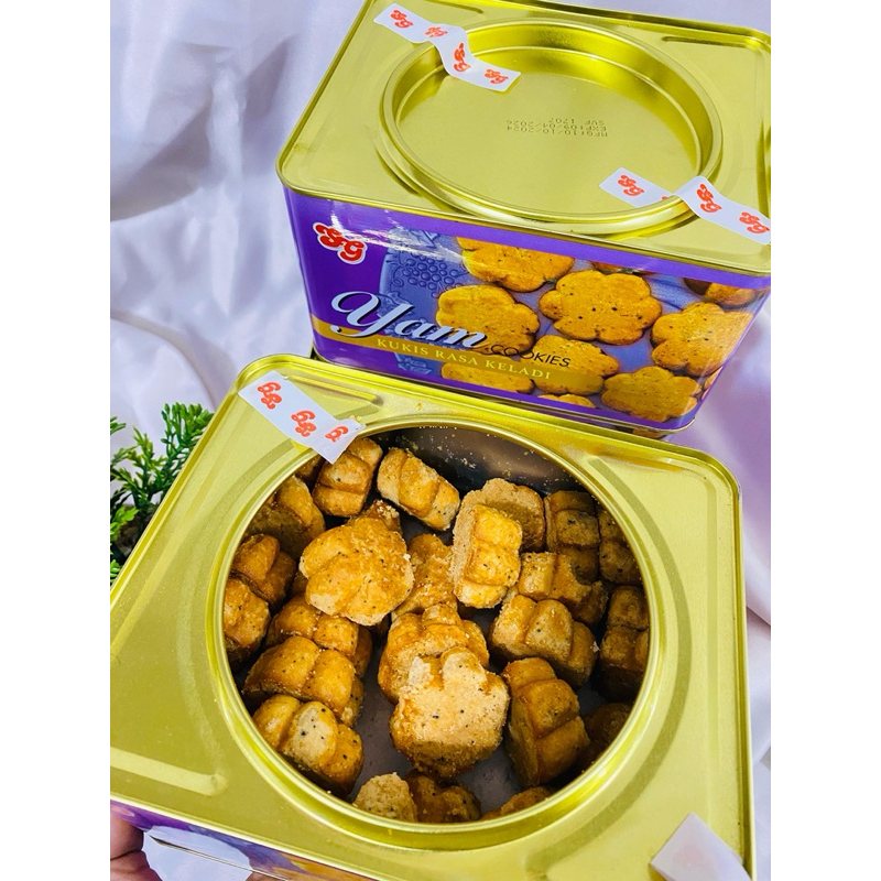Jual yam cookies sg / roti keladi sg kaleng | Shopee Indonesia