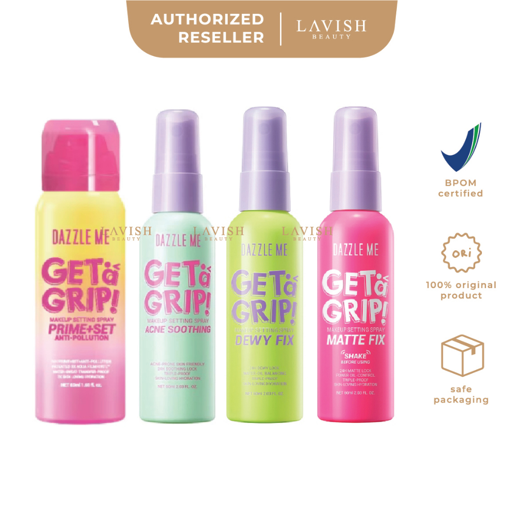 Jual DAZZLE ME Get a Grip! Makeup Setting Spray | Shopee Indonesia