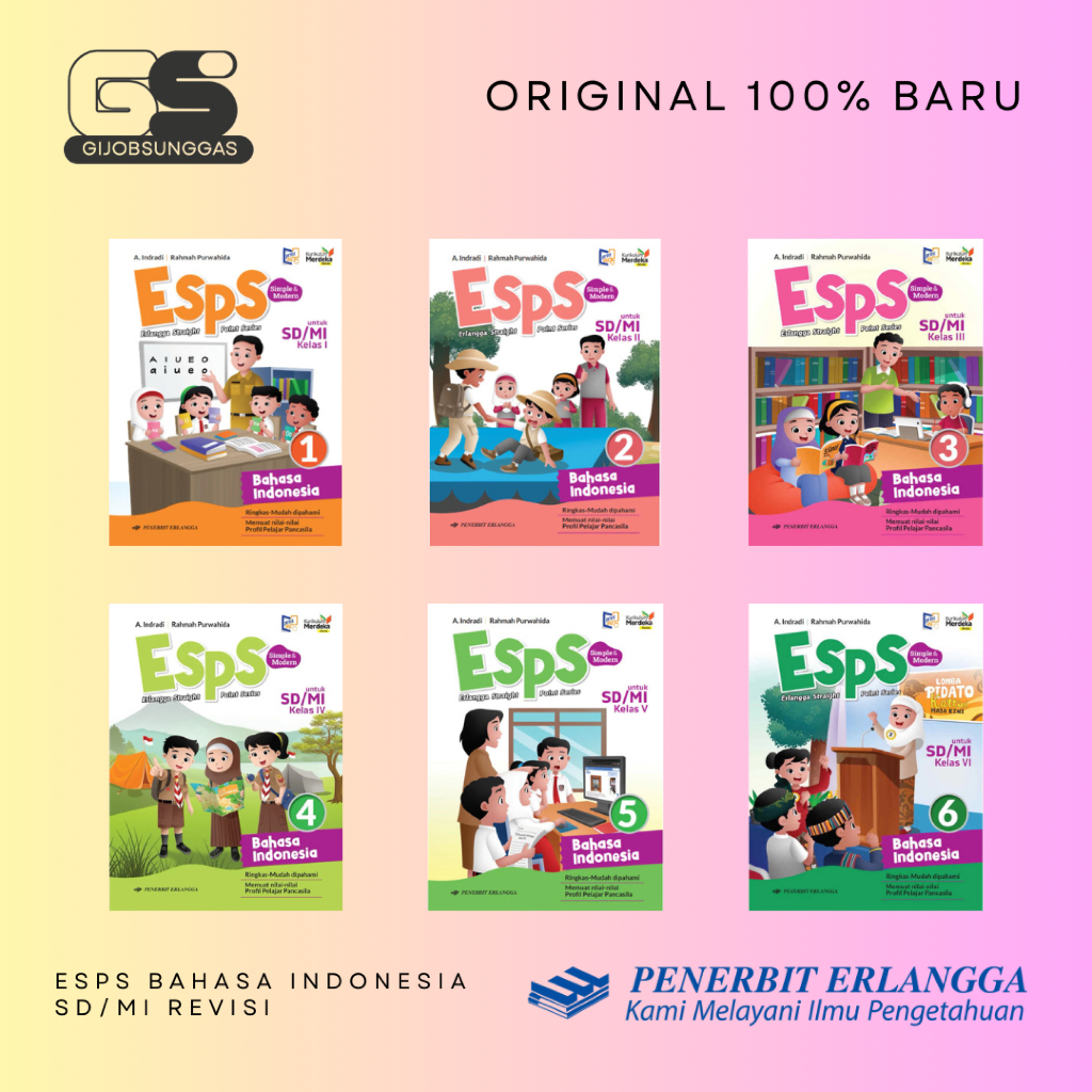Jual ESPS BAHASA INDONESIA (REVISI) SD/MI KELAS 1 2 3 4 5 6 KURIKULUM MERDEKA - ERLANGGA ...