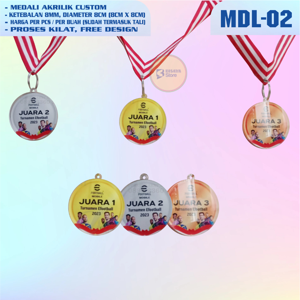 Jual MEDALI, MEDALI CUSTOM, MEDALI AKRILIK, MEDALI ACRYLIC, MEDALI ...