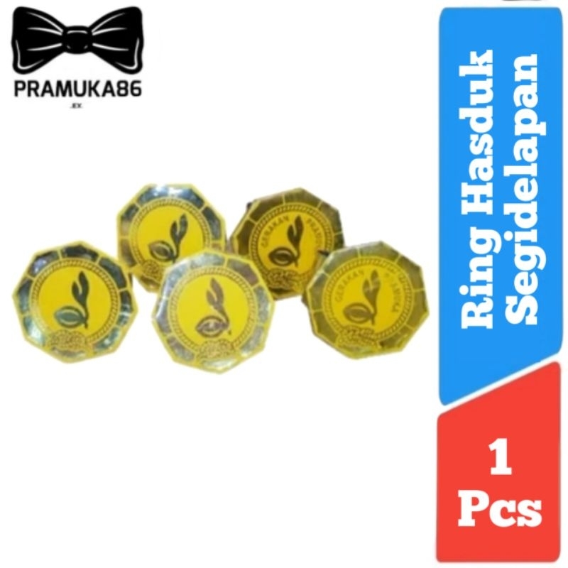 Jual Ring Hasduk Pramuka Segidelapan Penegak (KUNING) Fiber / Kolong ...