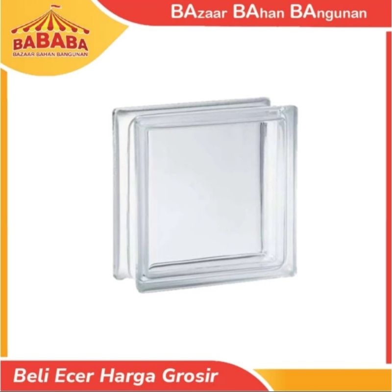 Jual GLASS BLOCK / GLASS BLOCK KACA MULIA 1 DUS ISI 6 PCS UKURAN 20X20 ...